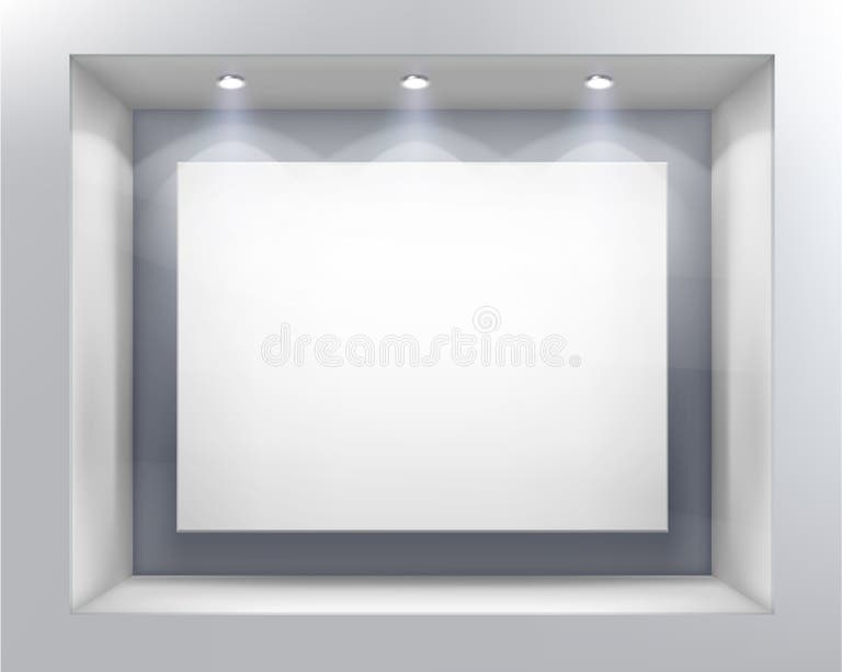 Shop Window. Vector Illustration. Stock Vector - Illustration of ...