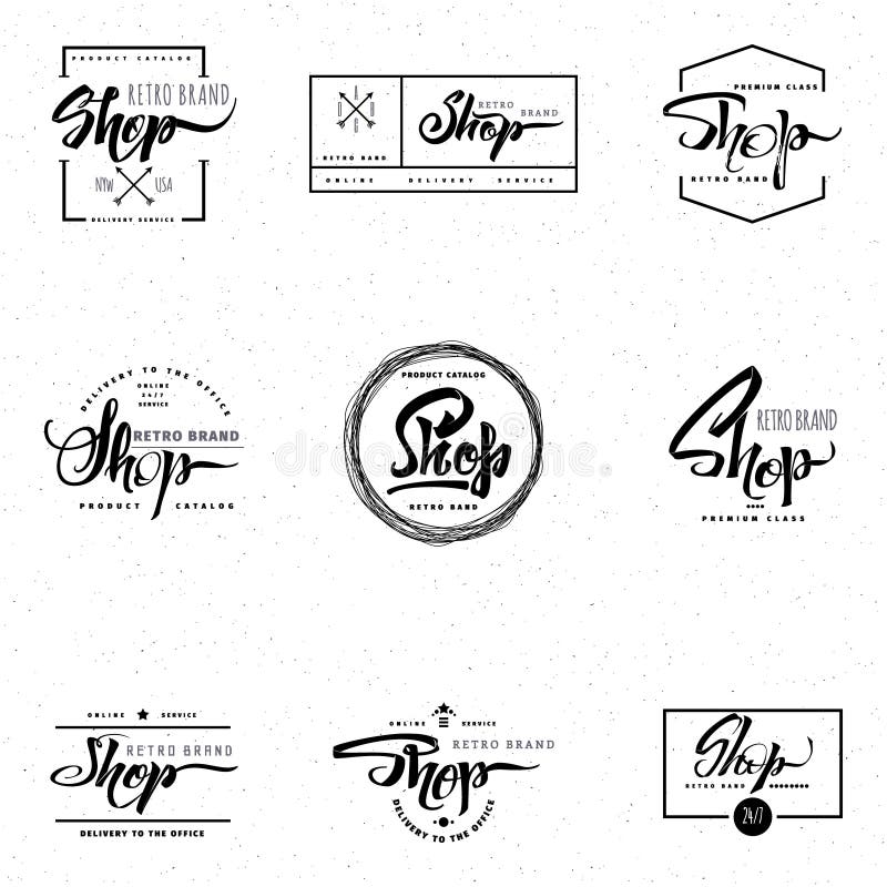 Shop Word for Signage, Stickers, Badges, Has Written Calligraphic Tools ...