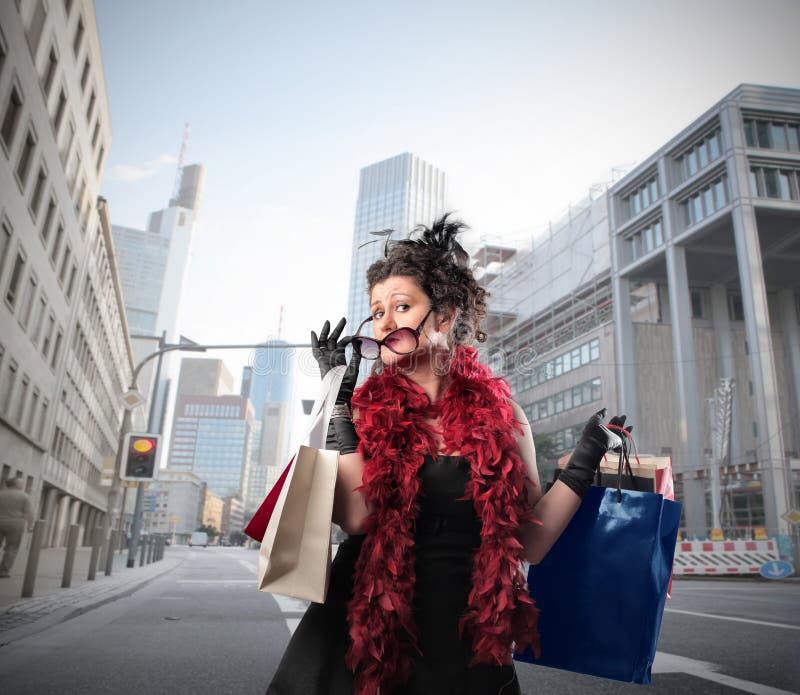 Shopaholic stock photo. Image of crosswalk, outdoor, market - 22570066
