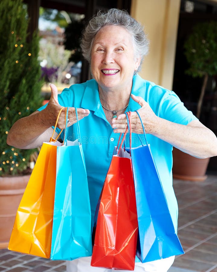 Shopaholic - Compulsive Shopping Stock Image - Image of hair ...