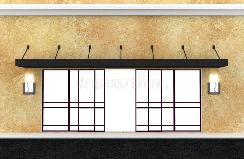Shop front wall. stock illustration. Illustration of office - 14764466