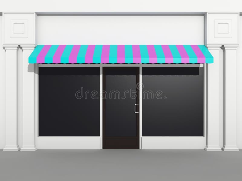 Shopfront - store front stock illustration. Illustration of wall - 24362906