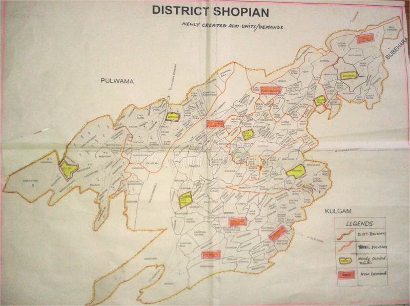 Shopian Map stock image. Image of shopian, district, office - 85716239