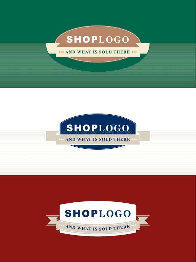 Shoplogo stock vector. Illustration of band, label, imprint - 14174667