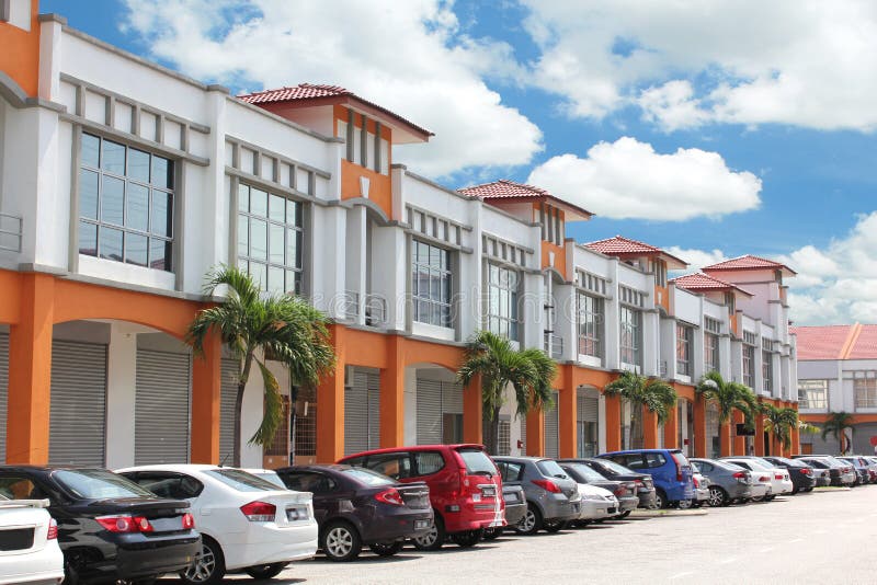 Shoplots stock image. Image of designs, palm, kuala, offices - 24724605