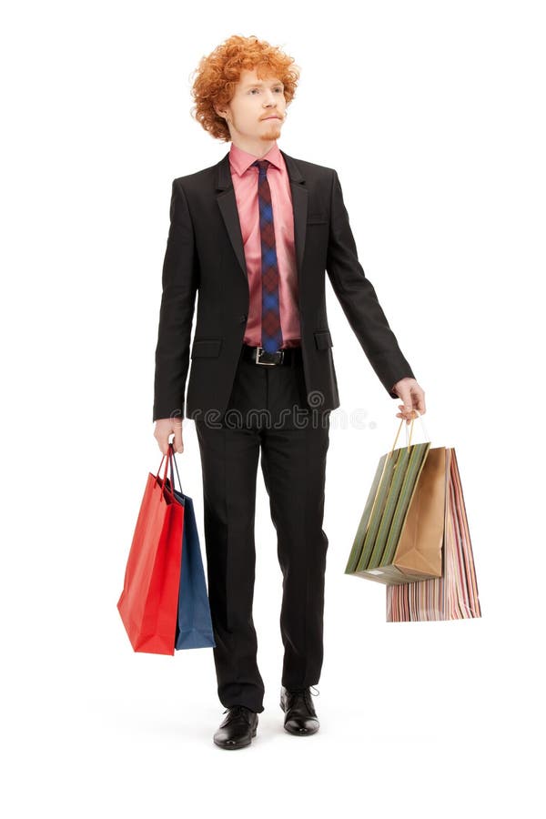 Shopper stock photo. Image of attractive, customer, businessman - 19283036