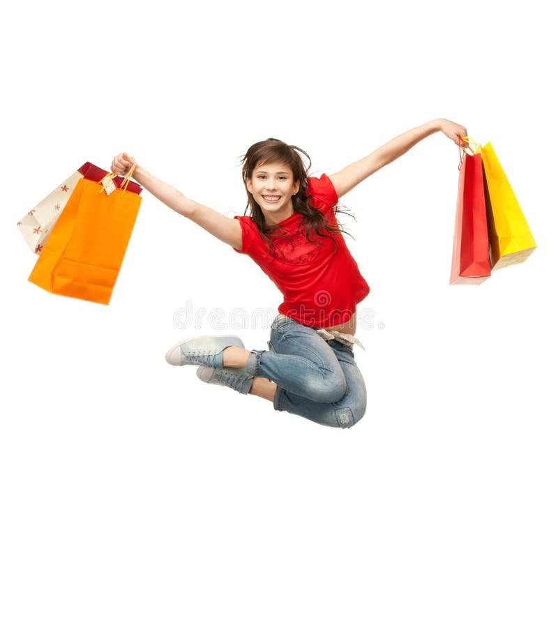 Shopper stock photo. Image of female, lifestyle, holding - 19667850