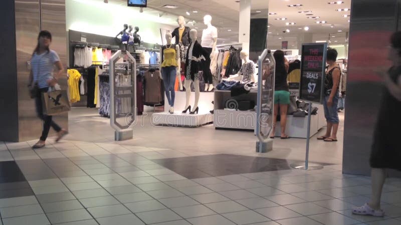 Shopper Inside Coquitlam Center Shopping Mall Stock Footage - Video of ...