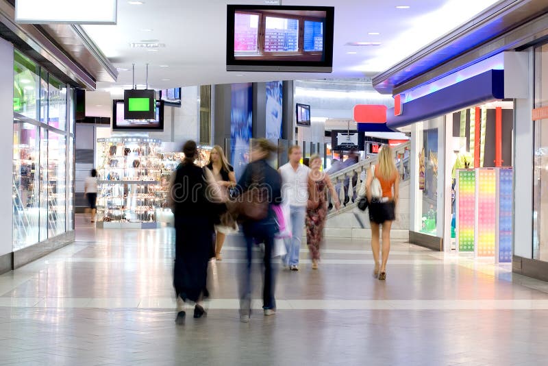 People in shopping mall stock image. Image of women, interior - 24565603