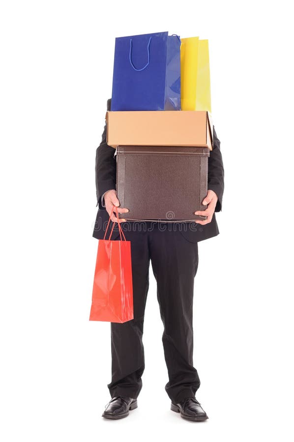 Shopping stock image. Image of purchasing, studio, bags - 12025265