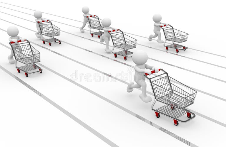 Human Character Shopping Trolley Stock Illustrations – 1,251 Human ...
