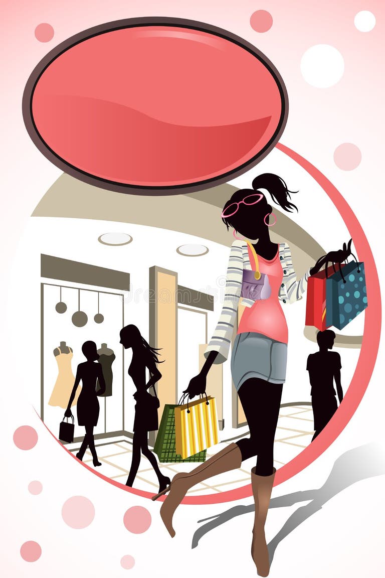 People Shopping Mall Drawing Stock Illustrations – 945 People Shopping ...