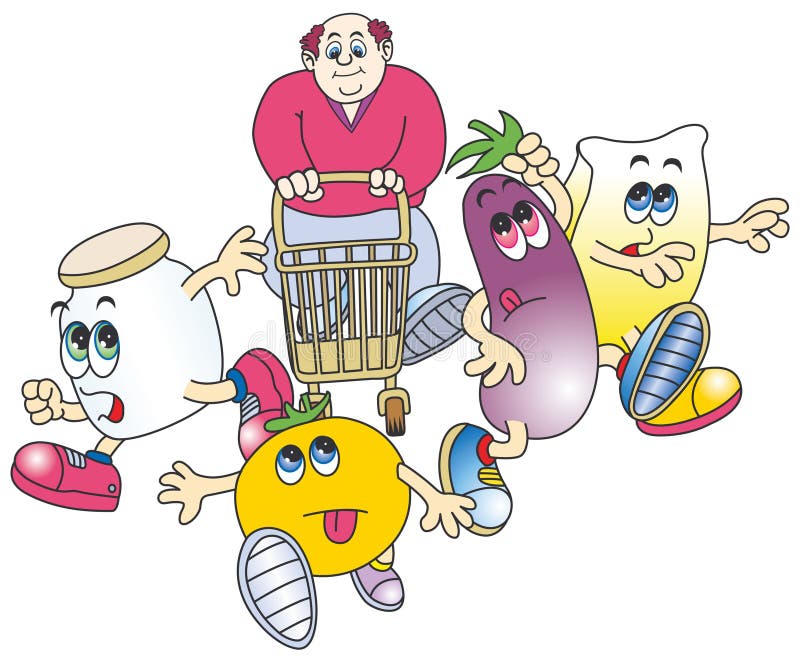 Shopping stock vector. Illustration of shopping, funny - 7020905