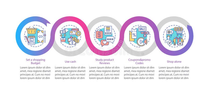 Shopping Advices Vector Infographic Template Stock Vector ...