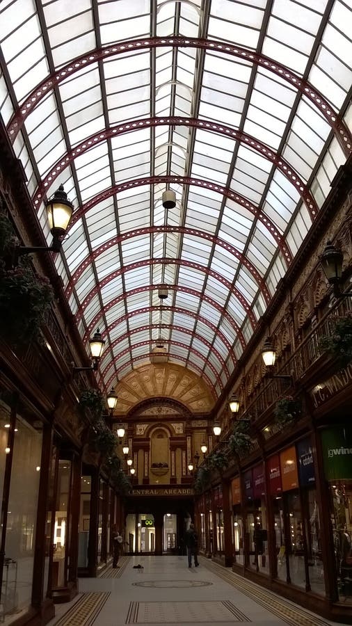 Shopping Arcade with Domed Roof in Newcastle, England Editorial Stock ...