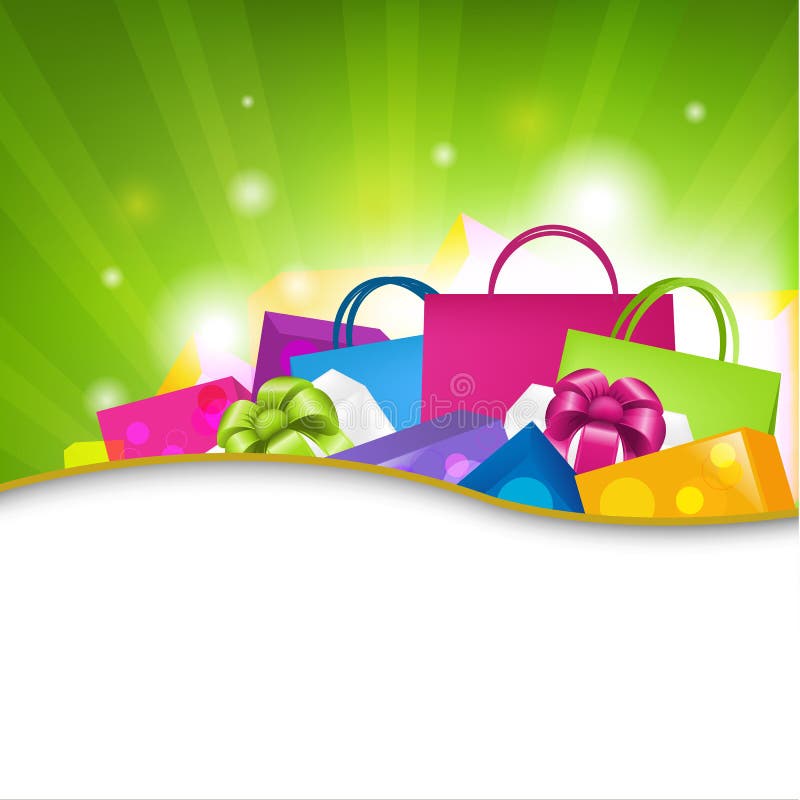 Shopping Background stock vector. Illustration of explosion - 22217993