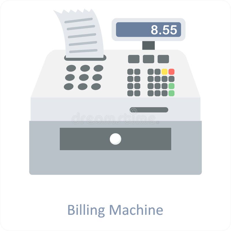 Billing Machine stock vector. Illustration of bill, receipt - 264956294