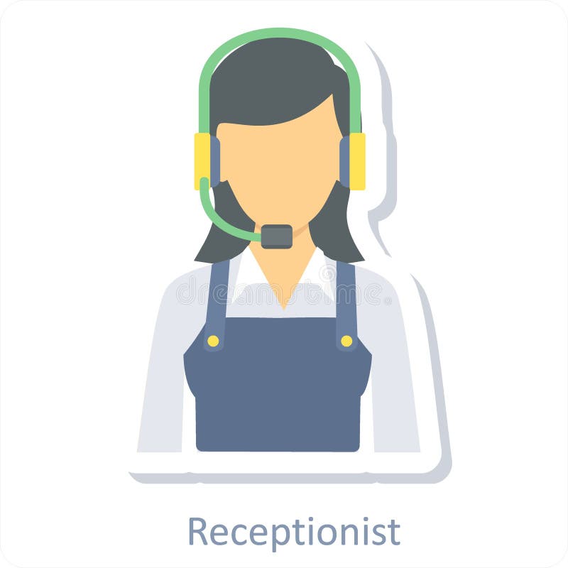 Receptionist stock vector. Illustration of concept, receptionist ...