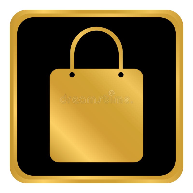Shopping bag symbol icon stock illustration. Illustration of baggage ...