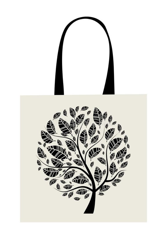 Shopping Bag Design, Art Tree Stock Vector - Illustration of ...