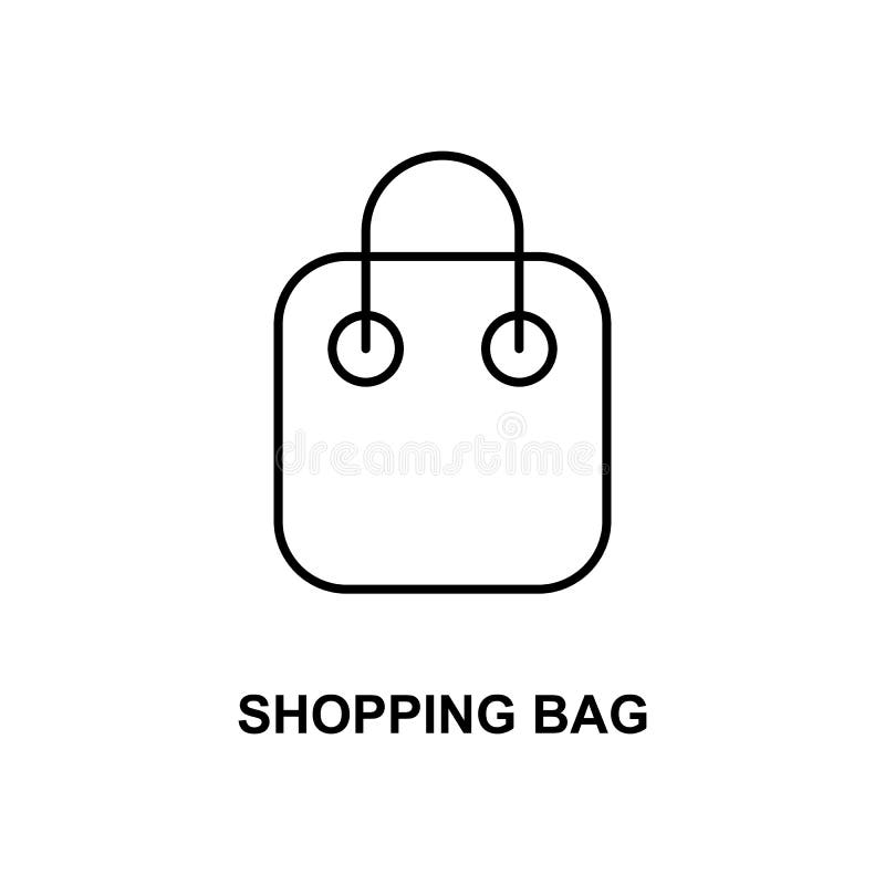 Shopping Bag Icon. Element of Simple Web Icon with Name for Mobile ...