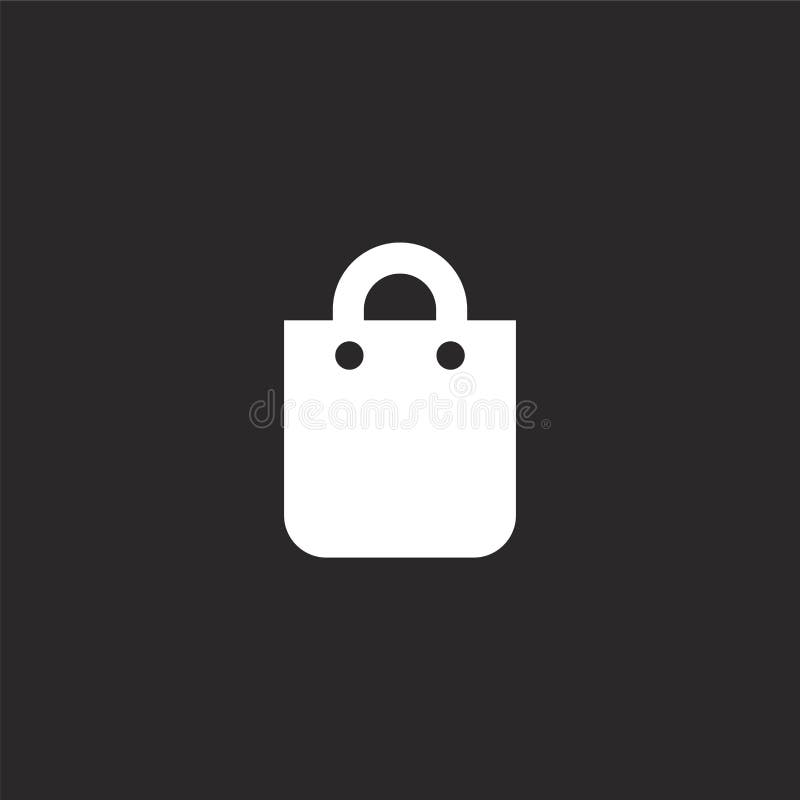 Shopping Bag Icon. Filled Shopping Bag Icon for Website Design and ...