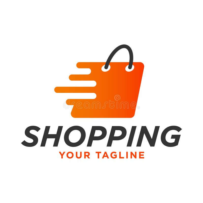 Shopping Bag Icon Logo Design Vector Template Stock Illustration ...