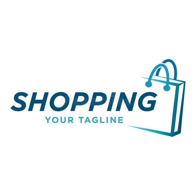 Shopping Bag Icon Logo Design Vector Template Stock Illustration ...