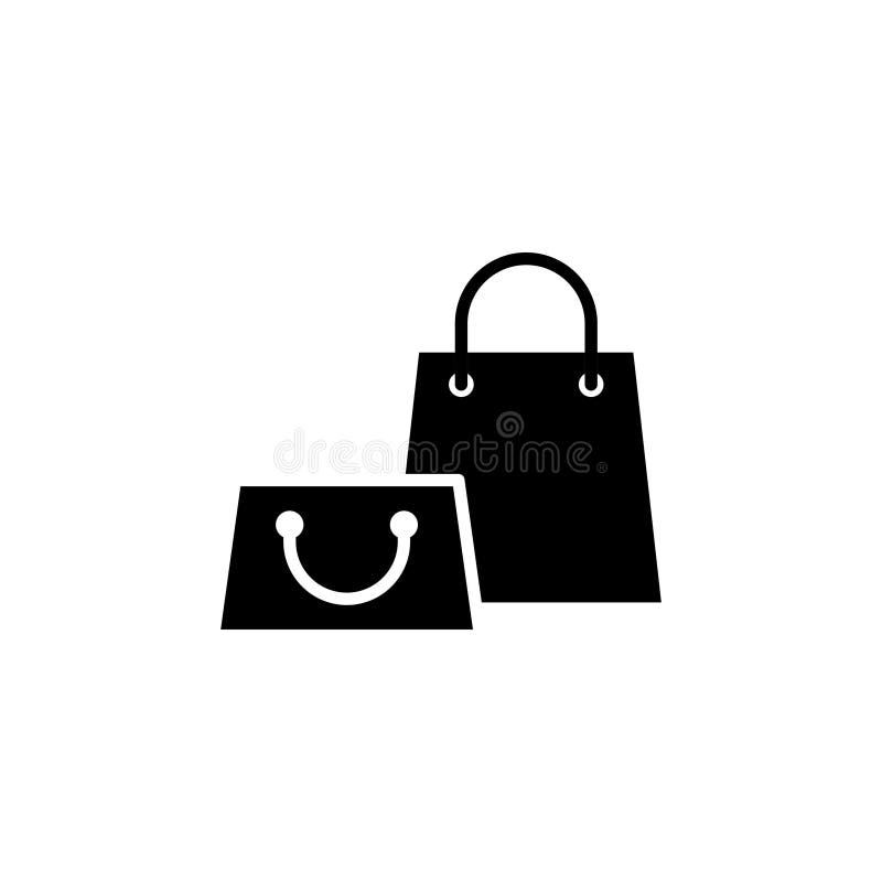 Shopping Bag Icon . Shopping Icon Vector Stock Vector - Illustration of ...