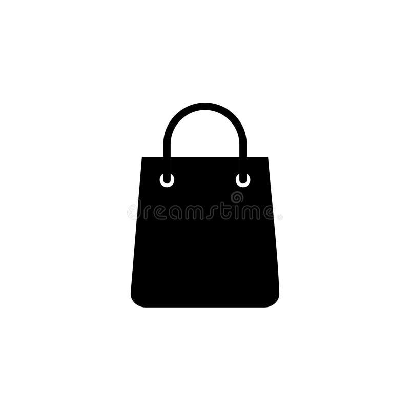 Shopping Bag Icon . Shopping Icon Vector Stock Vector - Illustration of ...