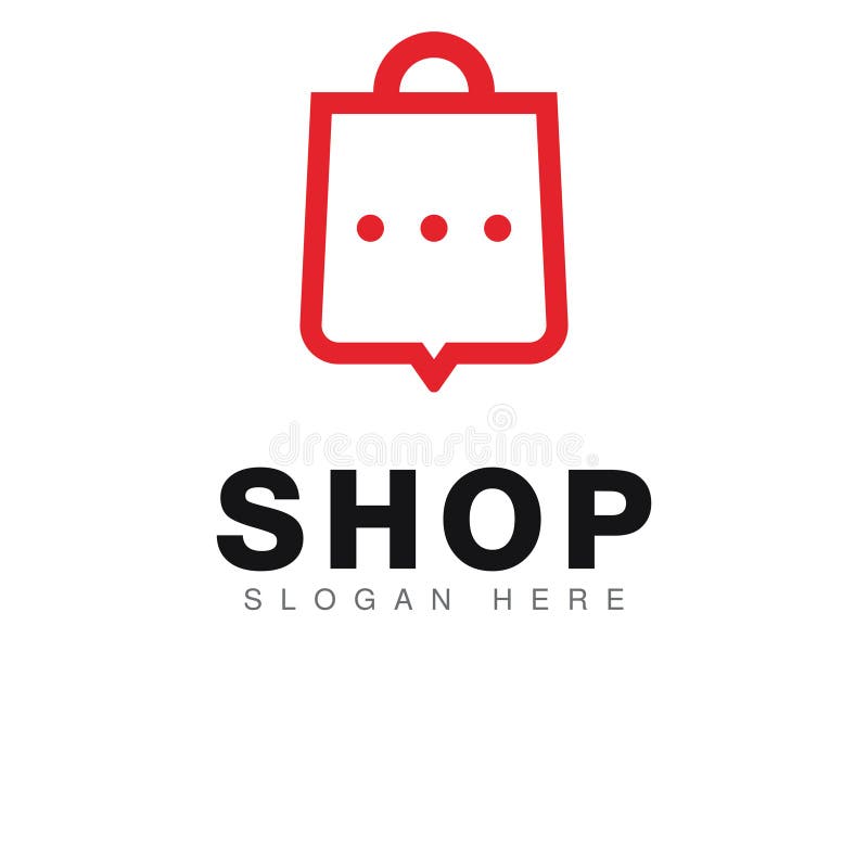 Shopping Bag Logo Icon Design Vector Stock Vector - Illustration of ...