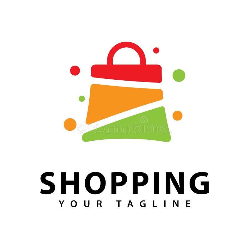 Shopping Bag Logo Icon Design Vector Stock Vector - Illustration of ...