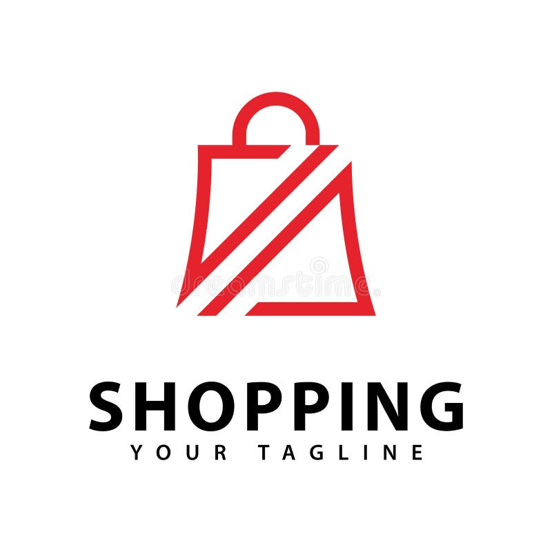Shopping Bag Logo Icon Design Vector Stock Vector - Illustration of ...