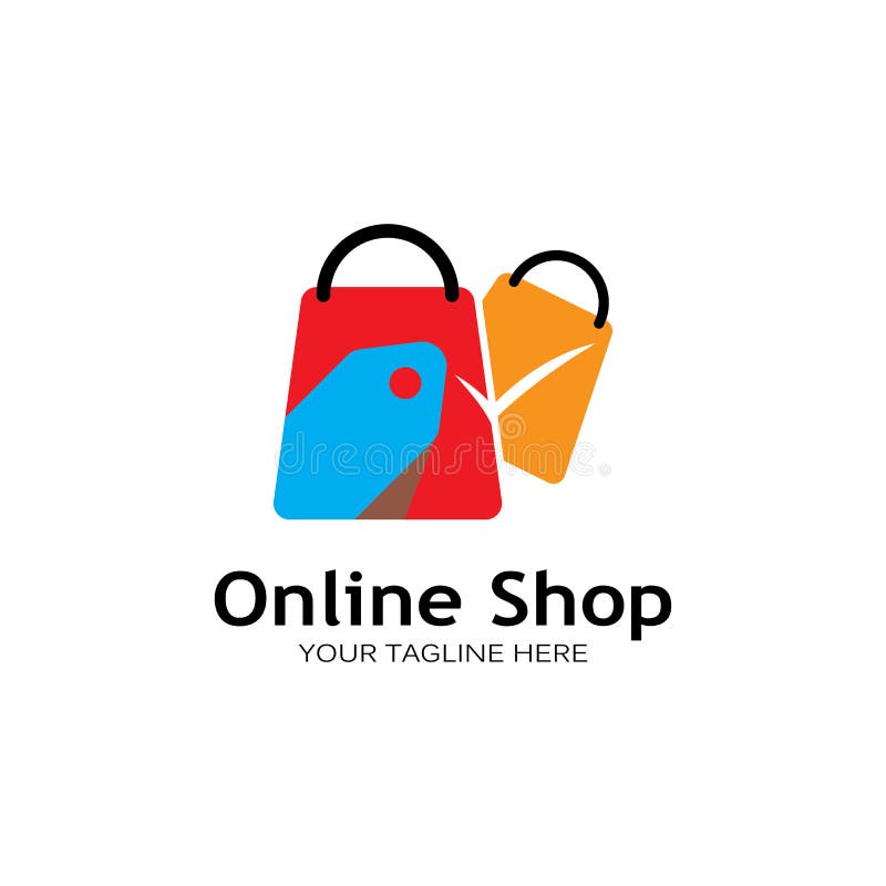 Shopping Bag Logo Vector Illustration Template Stock Vector ...