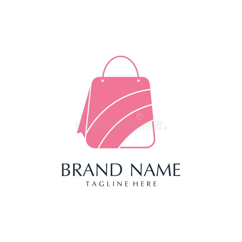 Shopping Bag Logo Vector Illustration Template Stock Vector ...