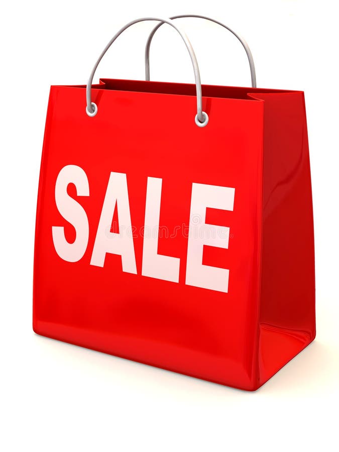 Shopping bag. Sale stock illustration. Illustration of close - 6056643