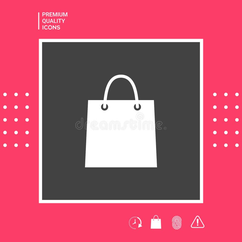 Shopping Bag Symbol. Graphic Elements for Your Design Stock Vector ...