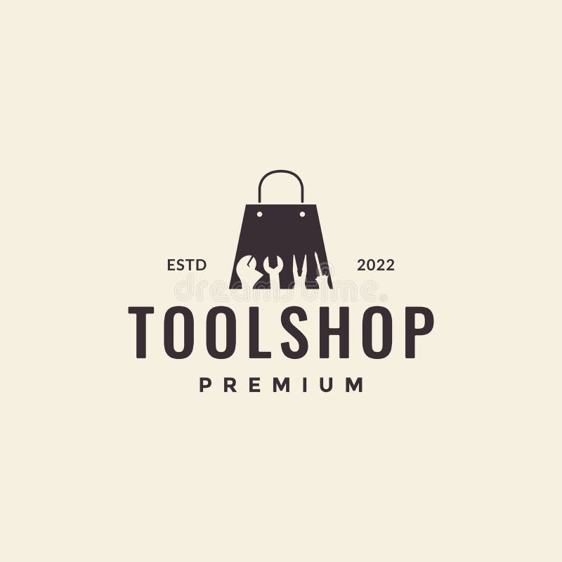 Shopping Bag with Tools Kit Logo Design Stock Vector - Illustration of ...
