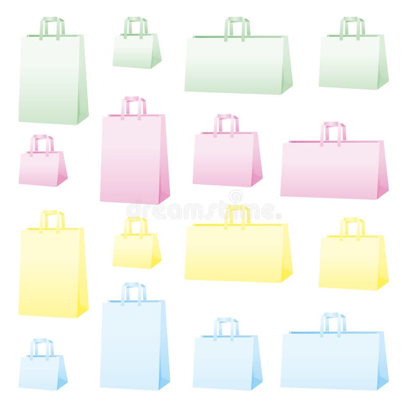 Shopping package vector stock vector. Illustration of colored - 5097003