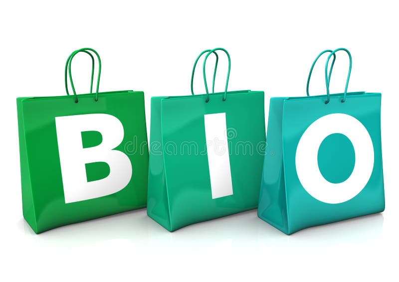 Shopping Bags BIO stock illustration. Illustration of sale - 30572988