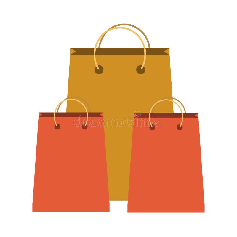 Shopping bags collection stock vector. Illustration of package - 136881814