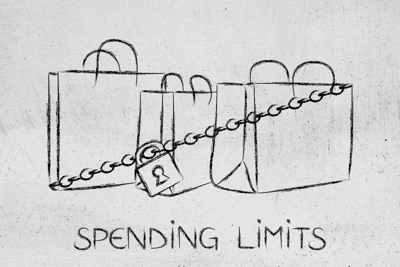 Spending limit stock illustration. Illustration of ceiling - 30647305