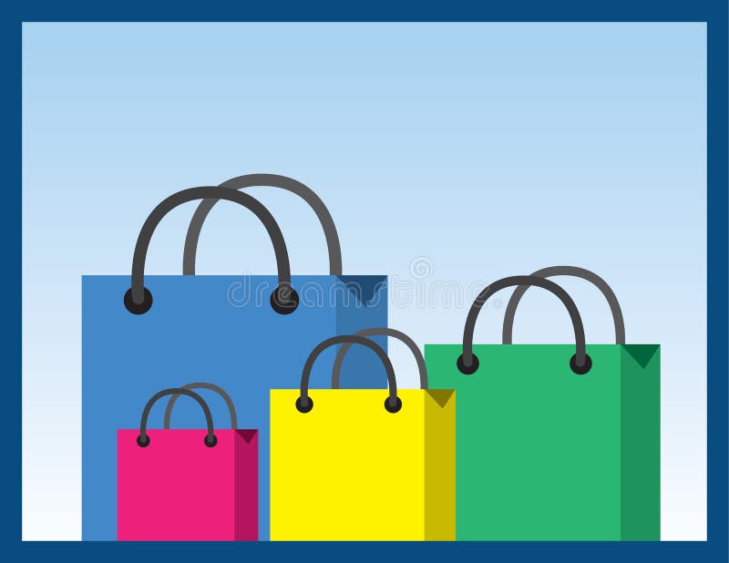 Shopping Bags Border Stock Illustrations – 213 Shopping Bags Border ...