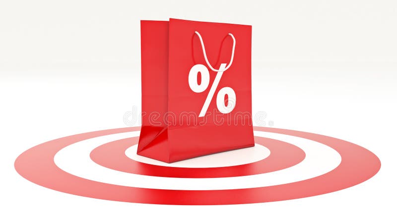 Shopping bags with Target stock illustration. Illustration of handbag ...