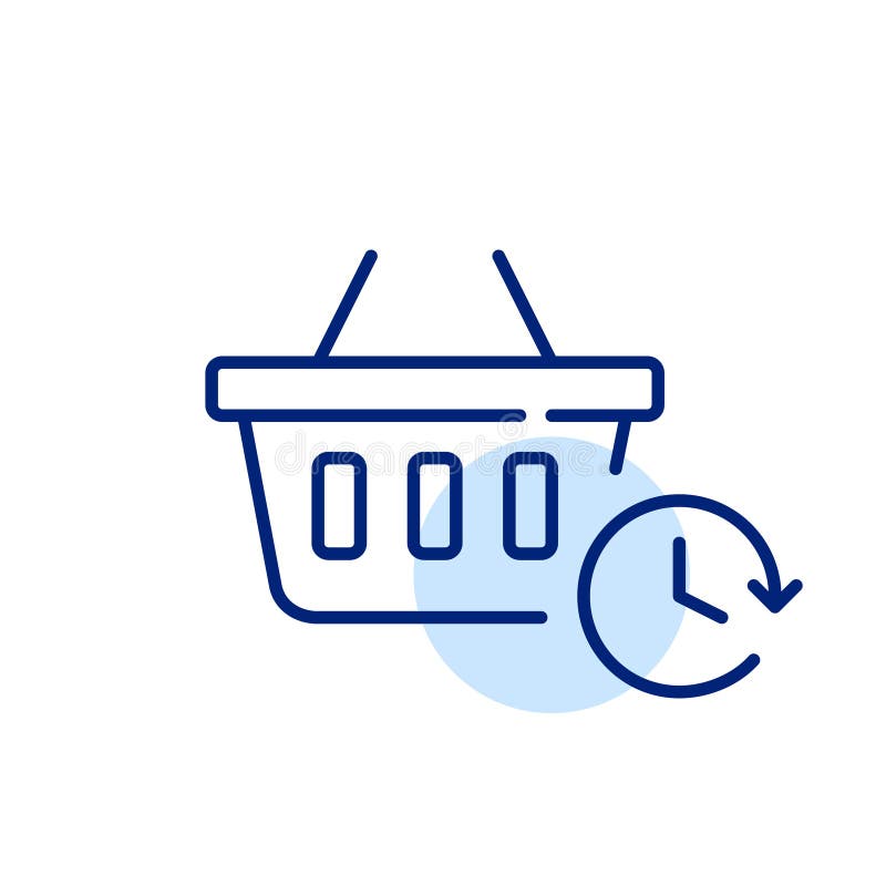 Shopping Basket, Clock and Refresh Arrow. Limited Time Offers ...