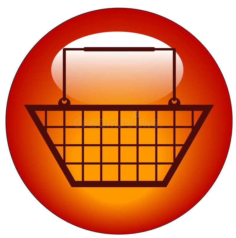 Shopping basket icon stock vector. Illustration of color - 6026119