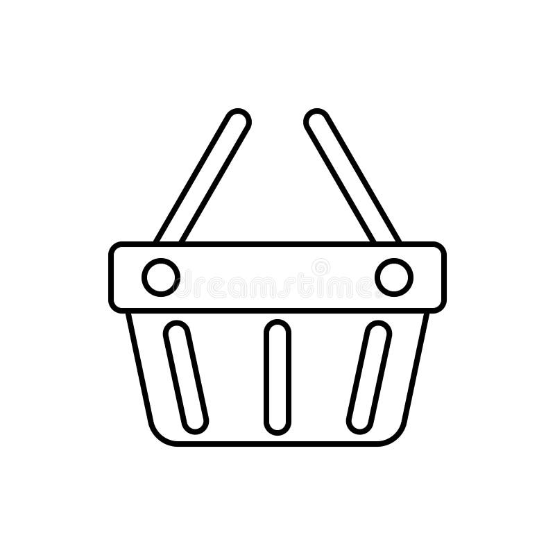 Shopping Basket Icon, Cart Vector Illustration Stock Vector ...