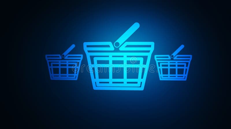 Shopping Basket Icon. Concept Purchase Stock Image - Image of ...