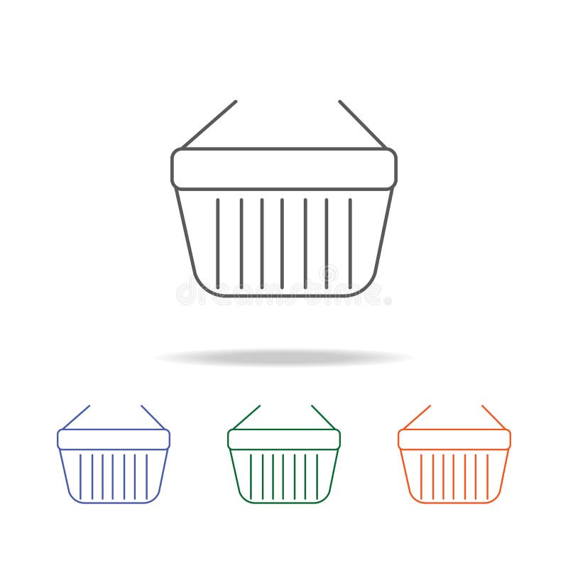 Shopping Basket Icon. Element of a Shopping Multi Colored Icon for ...