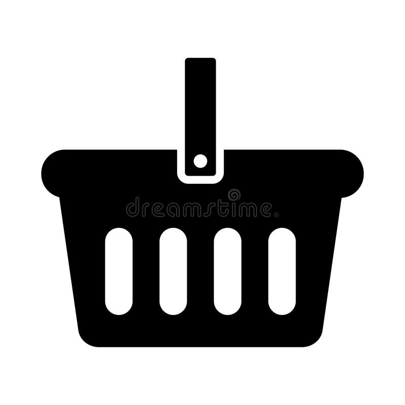 Shopping basket icon stock vector. Illustration of retail - 382280928